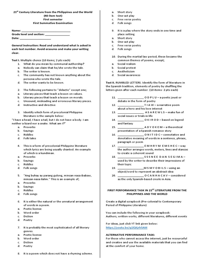 21st-century-summative-test-1-and-performance-task-1-pdf-poetry