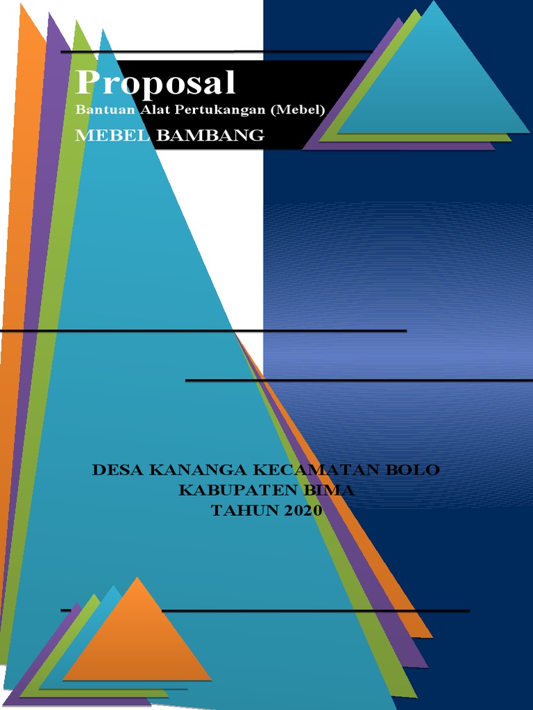 Bantuan Alat Mebel Desa Kananga | PDF