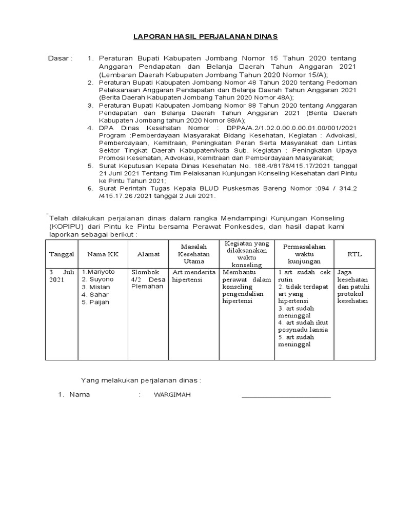 Laporan Hasil Kopipu | PDF