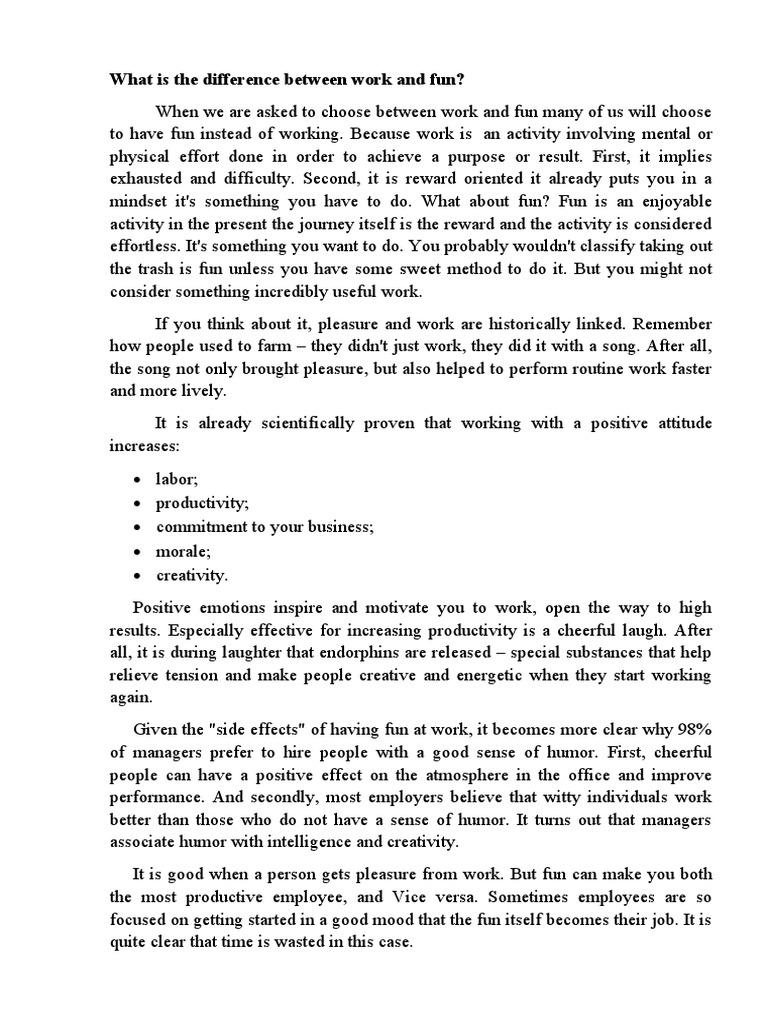 Humor Boosts Workplace Productivity | PDF