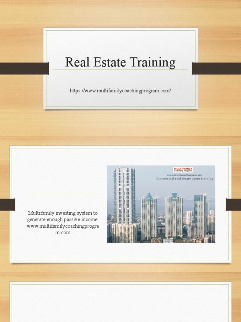 Real Estate Training | PDF