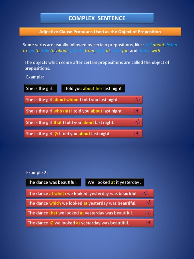Complex Sentece | PDF | Object (Grammar) | Sentence (Linguistics)