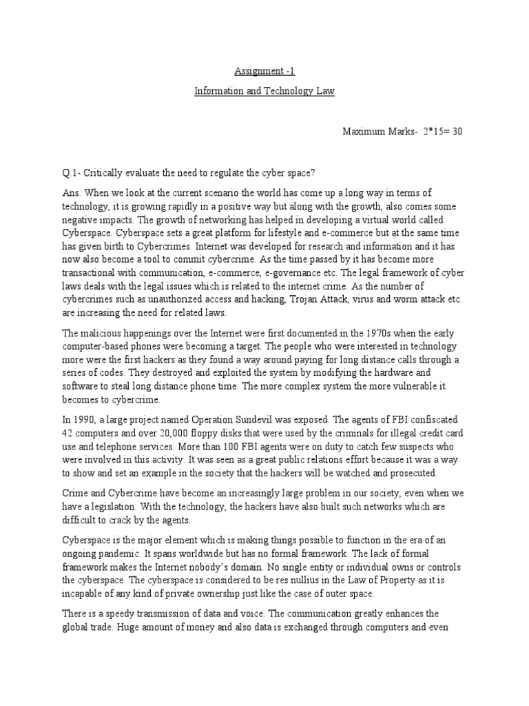 Assignment 01 | PDF | Cybercrime | Security