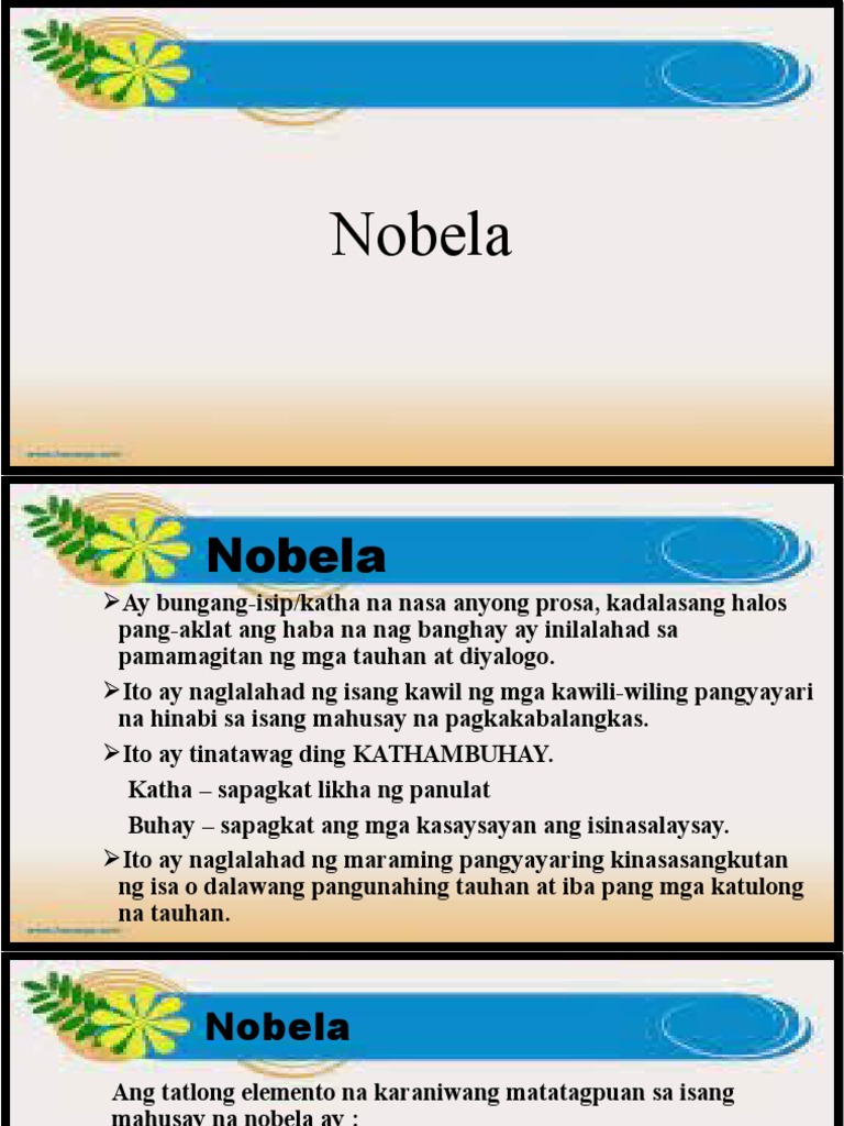 Nobela | PDF