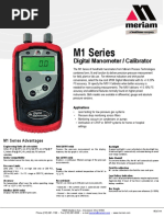 Meriam m101 gn0015 Manometer Datasheet | PDF | Pressure Measurement ...