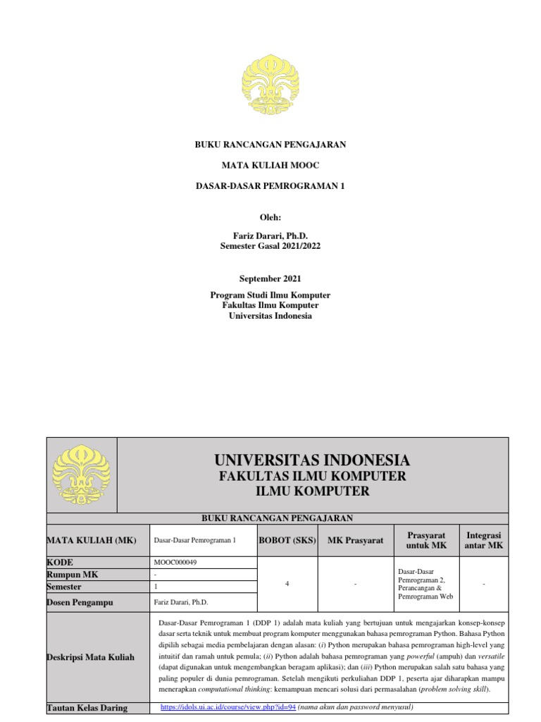 BRP DDP 1 Mooc Ui | PDF