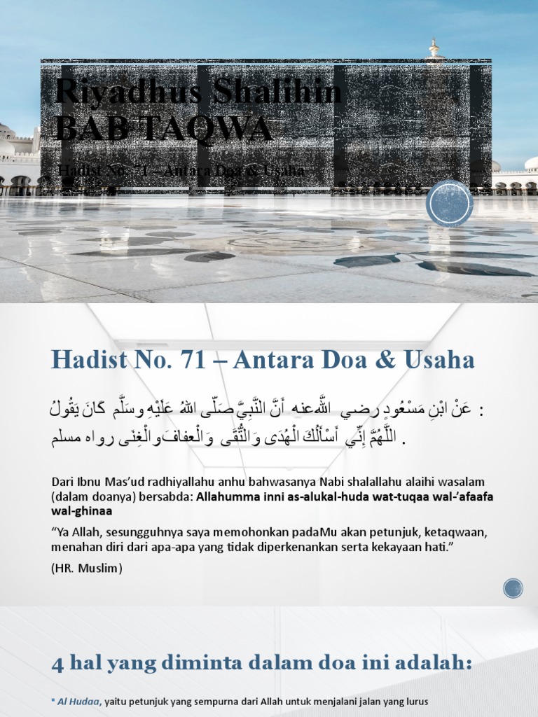 Antara Doa Dan Usaha | PDF