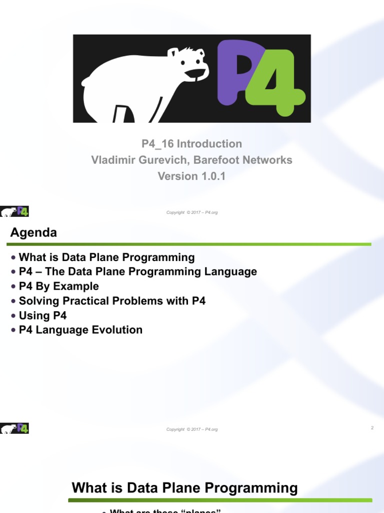 P4 D2 2017 P4 16 Tutorial Pdf I Pv6 Networking