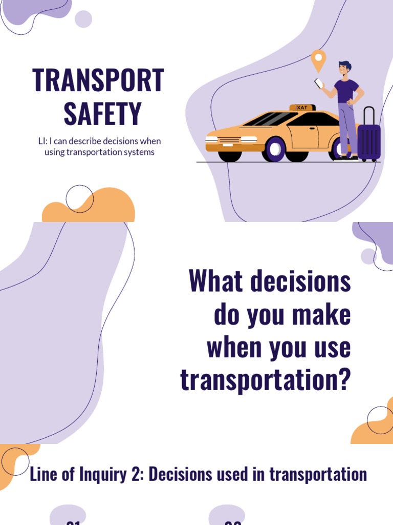 Transport Safety Presentation Year 1 | PDF | Seat Belt | Pedestrian