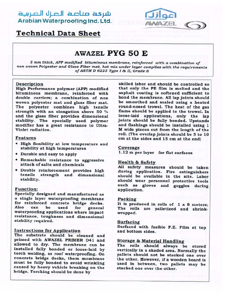 Awazel PYG 50E | PDF