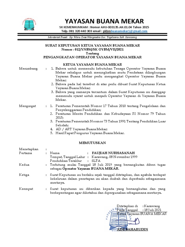 SK Operator Yab | PDF