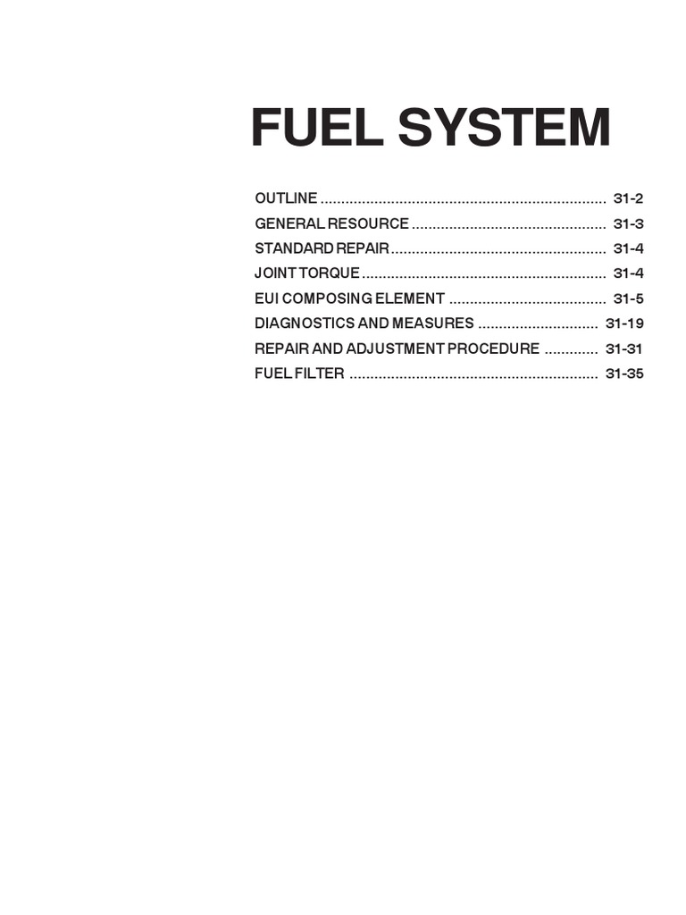 Fuel System | PDF | Fuel Injection | Pump