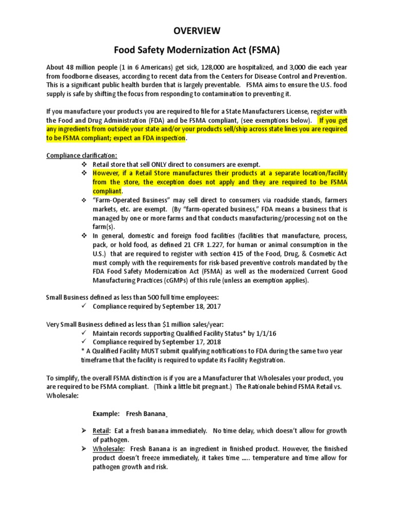 1 Developing A Food Safety Plan | PDF | Food And Drink