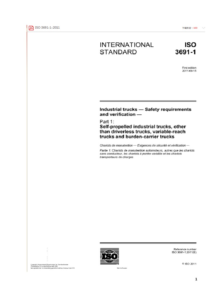 Iso 3691-1-2013 | PDF