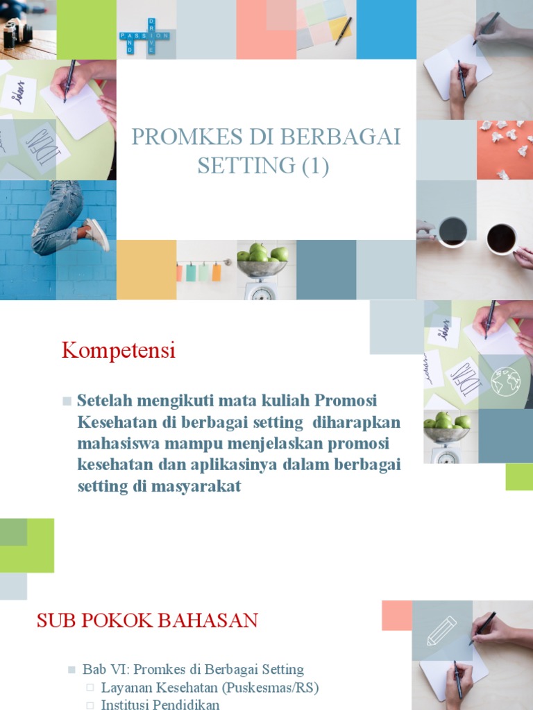 Promkes Berbagai Tatanan .Pelayanan Kesehatan | PDF