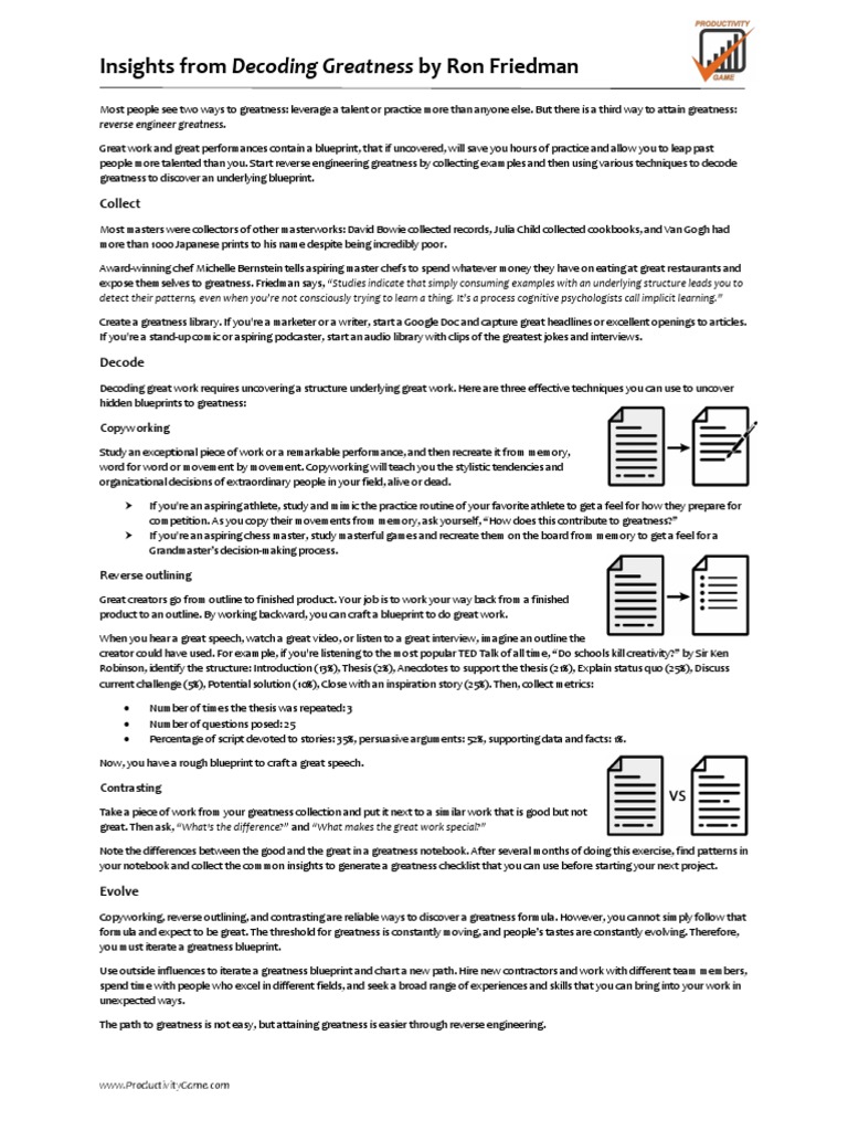 Decoding Greatness | PDF | Neuropsychological Assessment | Cognitive Science