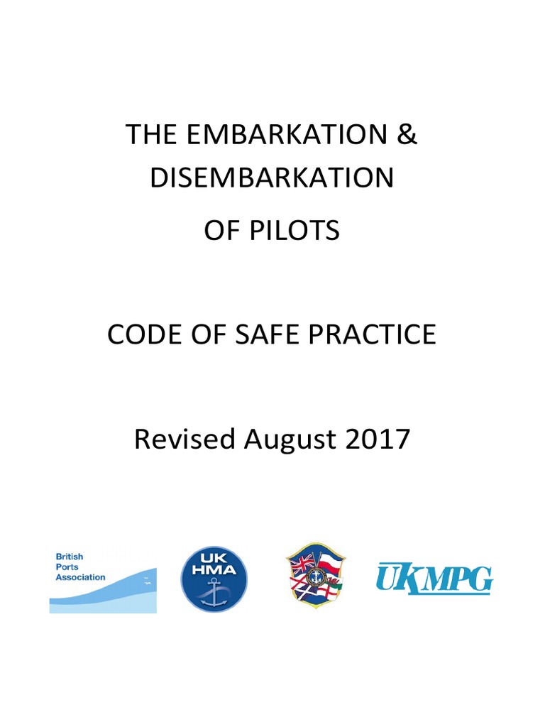 The Embarkation & Disembarkation of Pilots | PDF | Ships | Maritime Pilot