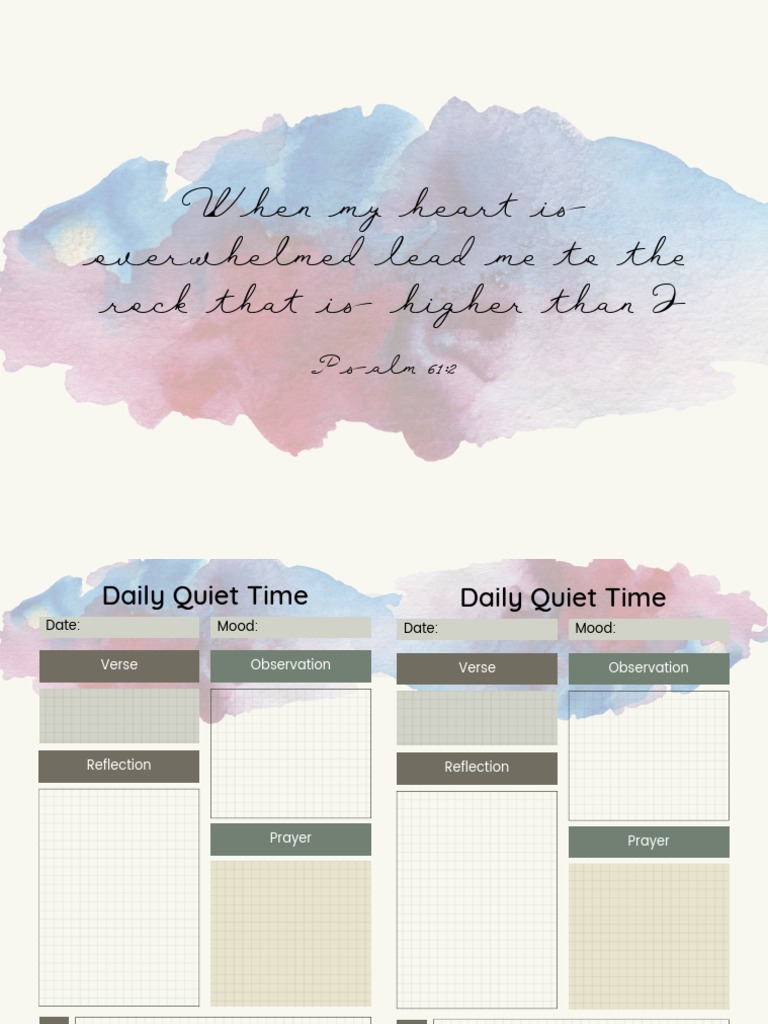Devotion Template | PDF