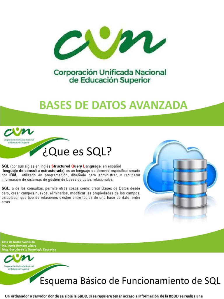 Clase 1 | PDF | SQL | Bases de datos
