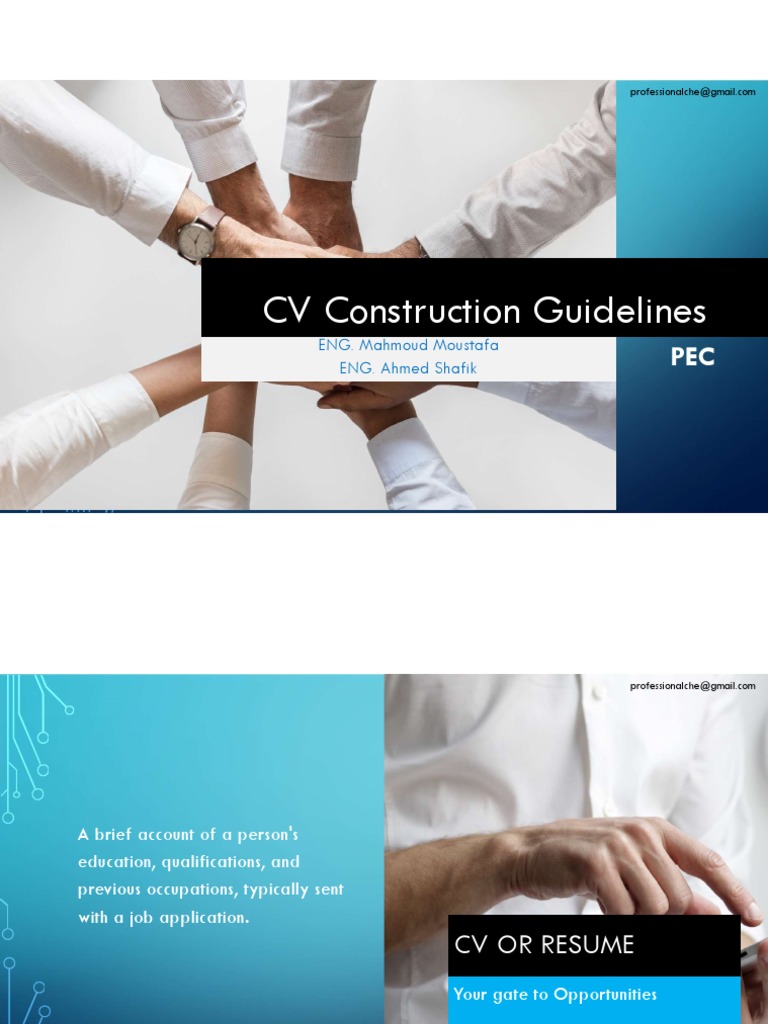 CV Construction Guidelines | PDF | Résumé | Thesis