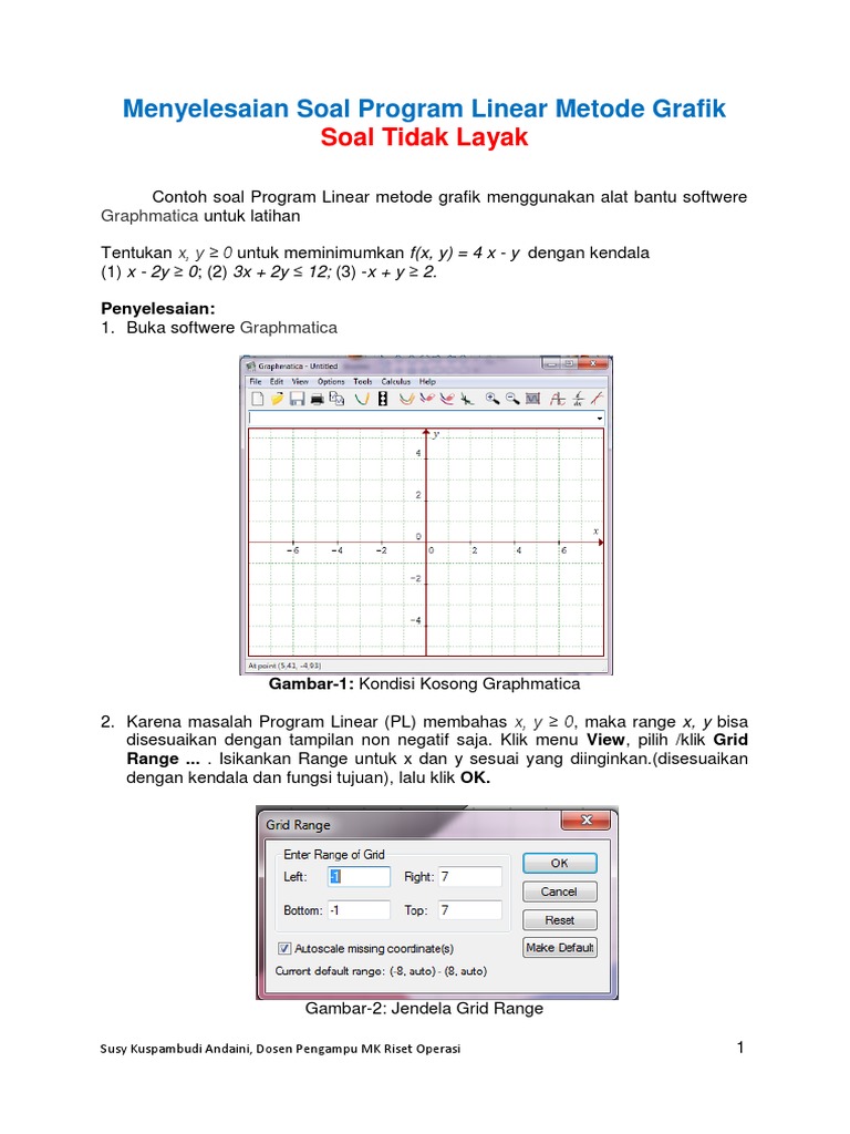 3 Menyelesaian Soal Program Linear Metode Grafik Tidak Mempunyai ...