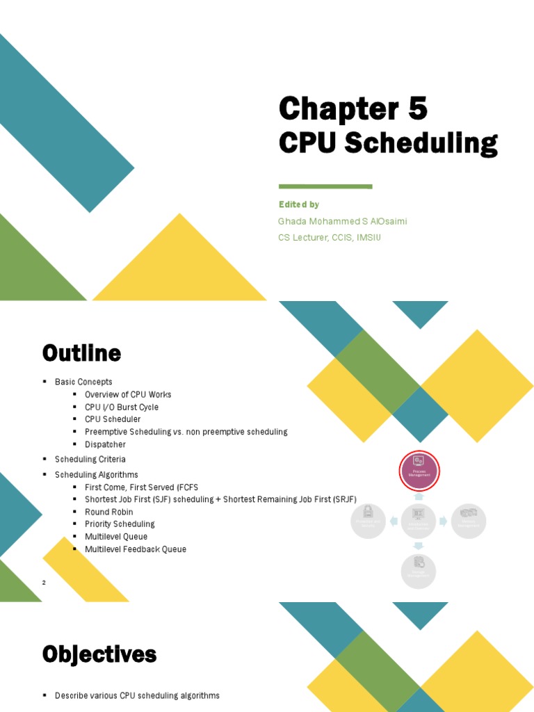 Chapter 5 Cpu Scheduling Pdf Scheduling Computing Process Computing
