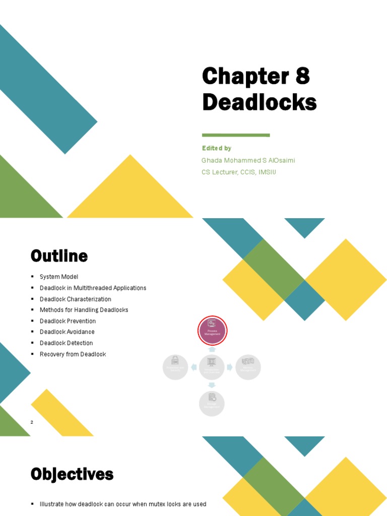 Chapter 8 - Deadlocks | PDF | Process (Computing) | Thread (Computing)