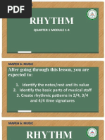 MAPEH (Music) : Quarter 1 - Module 4: Rhythmic Patterns | PDF | Rhythm ...