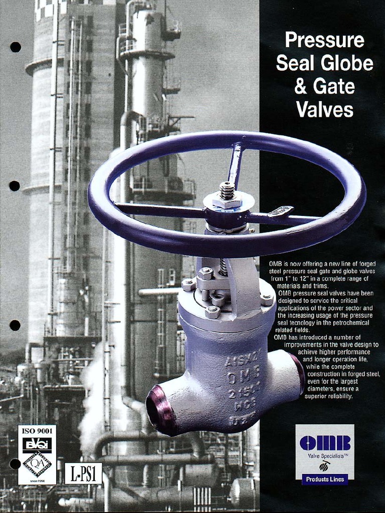 OMB, Pressure Seal Globe /gate Valves | PDF