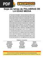 Sopa de Letras Dioses Griegos | PDF