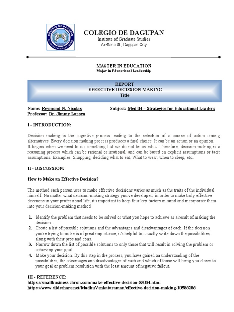 Cdd-Report-Format-Med 04 | PDF