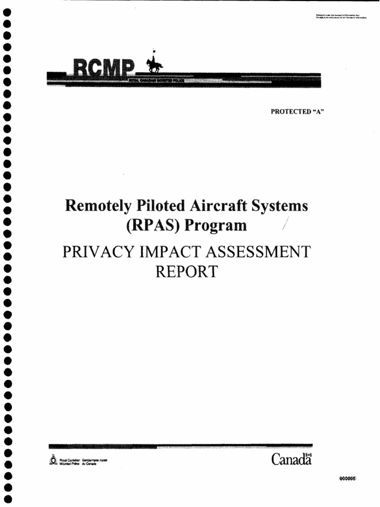 RCMP Drone Privacy Impact Assessment | PDF | Unmanned Aerial Vehicle ...
