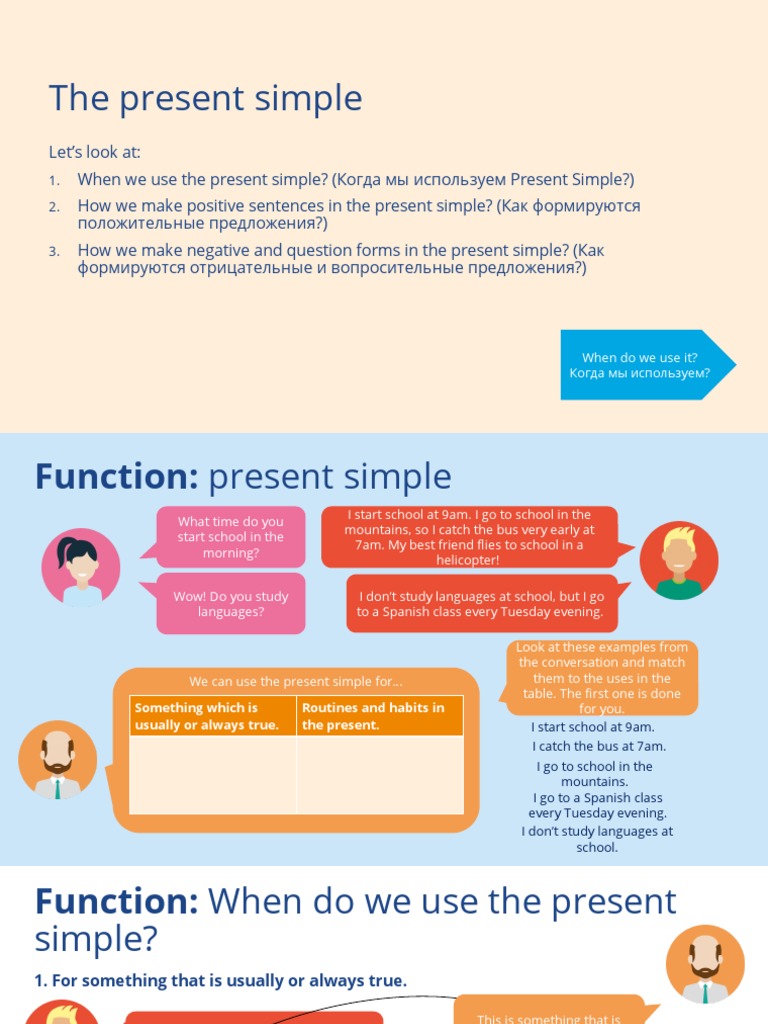 Grammar A1 - 2 Present Simple | PDF | Question | Syntax