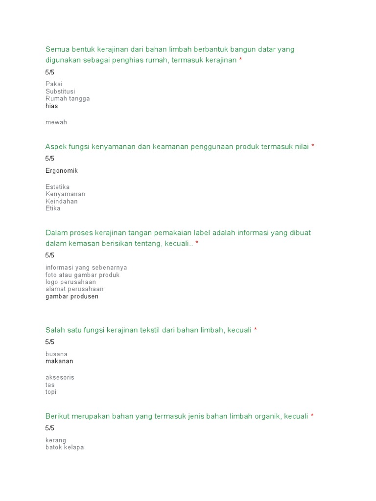 Latihan PKWU BAB 1 | PDF | Griya & Taman | Teknologi & Rekayasa