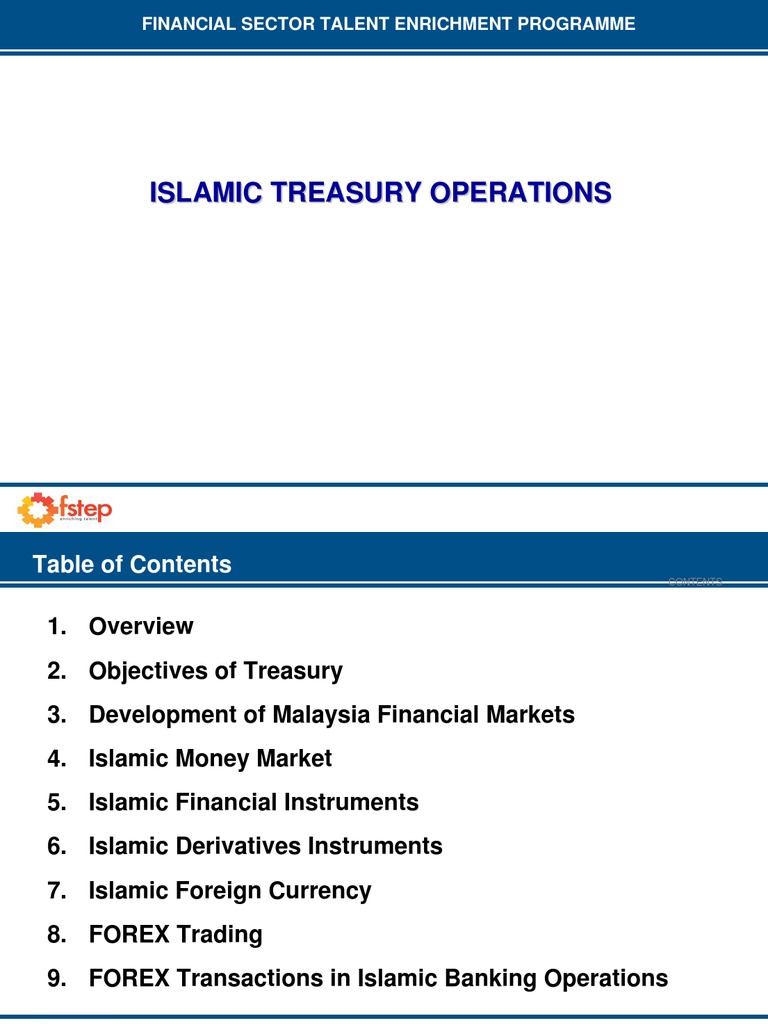 FSTEP Islamic - Treasury - Operation | PDF | Foreign Exchange Market ...