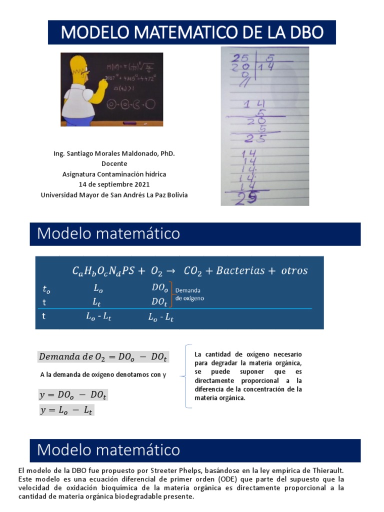 5 - Modelo Matematico de La Dbo | PDF