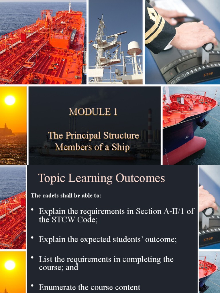 The Principal Structure Members of A Ship | PDF | Oil Tanker | Ships