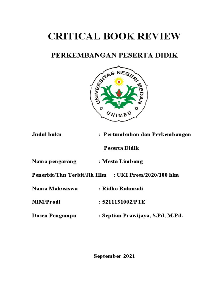 CRITICAL BOOK REVIEW PPD (Ridho Rahmadi - 5211131002) | PDF | Sains ...
