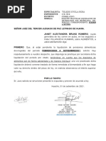 Solicito Endoso de La Constancia de Deposito Judicial | PDF
