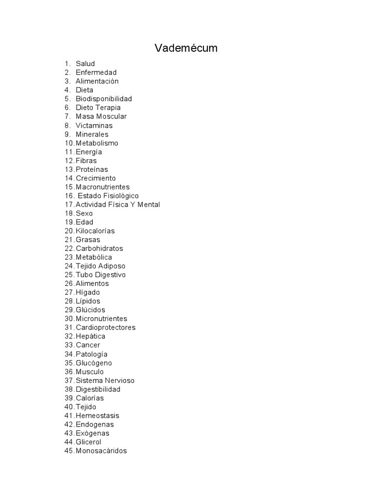 Vademécum | PDF | Salud y bienestar