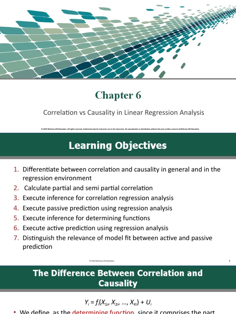 Chapter 6. Correlation vs. Causality in Regression Analysis | PDF | Coefficient Of Determination ...