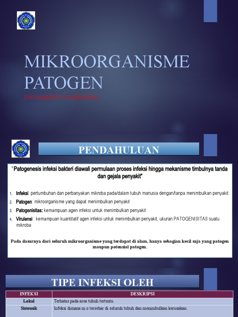 Mikroorganisme Patogen | PDF | Sains & Matematika