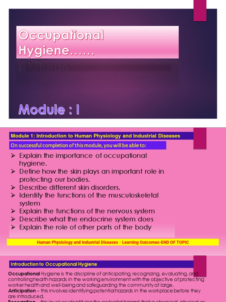 Introduction to Occupational Hygiene | PDF | Human Musculoskeletal ...