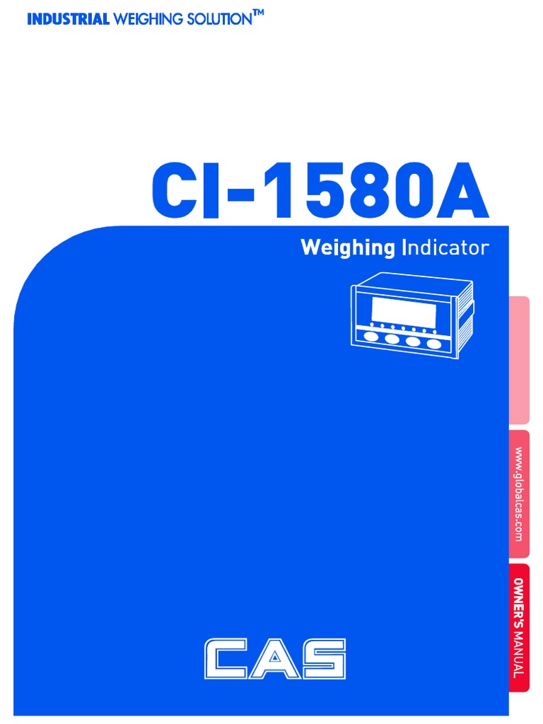 CI 1580A ENG User Manual | PDF | Analog To Digital Converter | Calibration