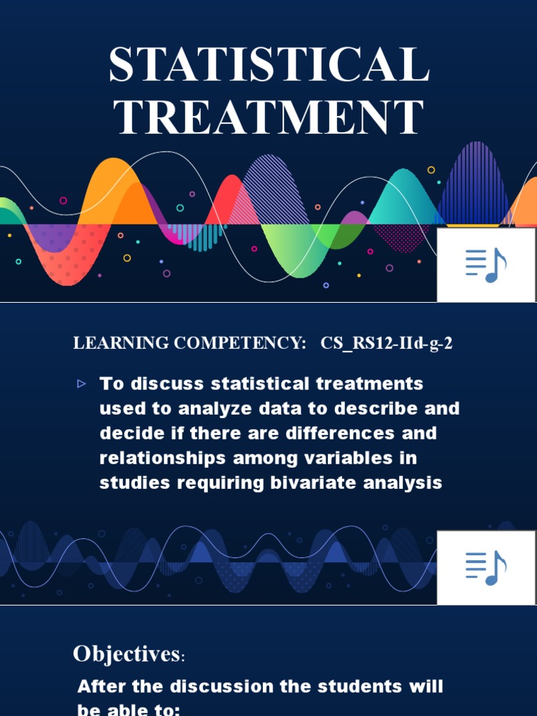 Statistical Treatment | PDF | Statistics | Correlation And Dependence