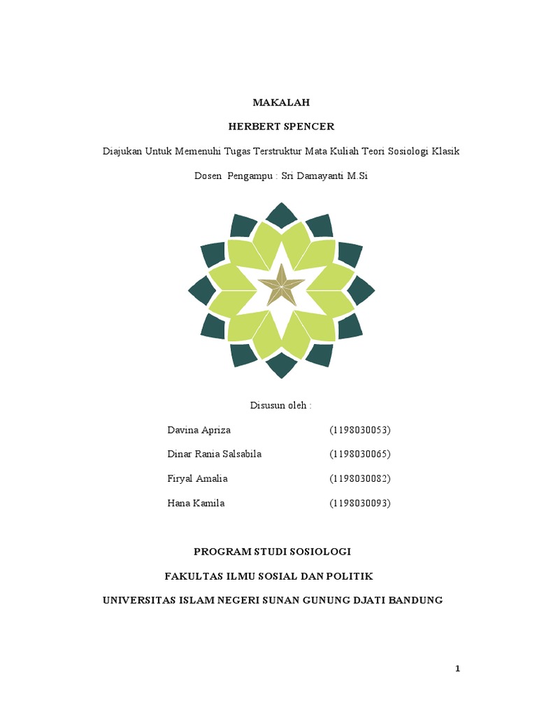 Makalah T.sosiologi Klasik | PDF | Ilmu Sosial