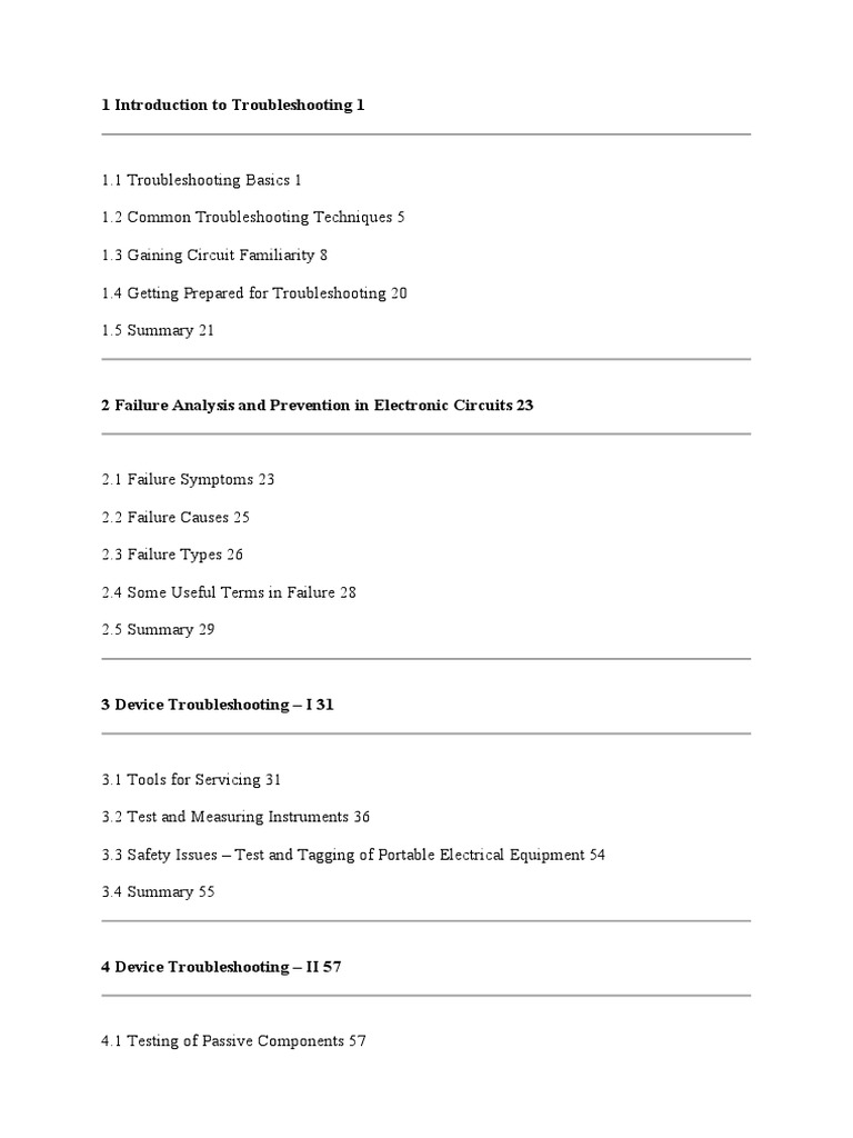 Electronic Equipment Troubleshooting Process | PDF | Printed Circuit ...