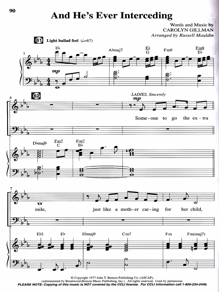 And Hes Ever Interceding | PDF | Copyright Law | Law