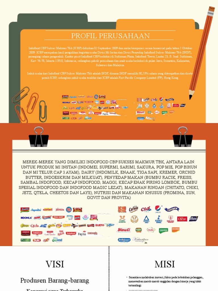 Profil Indofood CBP Sukses Makmur Tbk: Sejarah, Visi Misi, Produk dan Struktur Organisasi ...