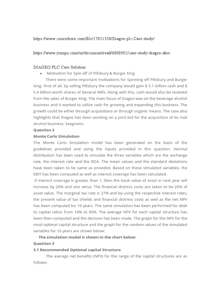 Diageo Refence | PDF | Capital Structure | Debt